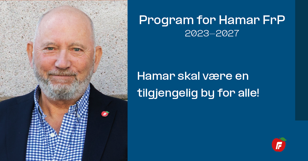 Program for Hamar FrP 2023-2027 | Fremskrittspartiet - FrP.