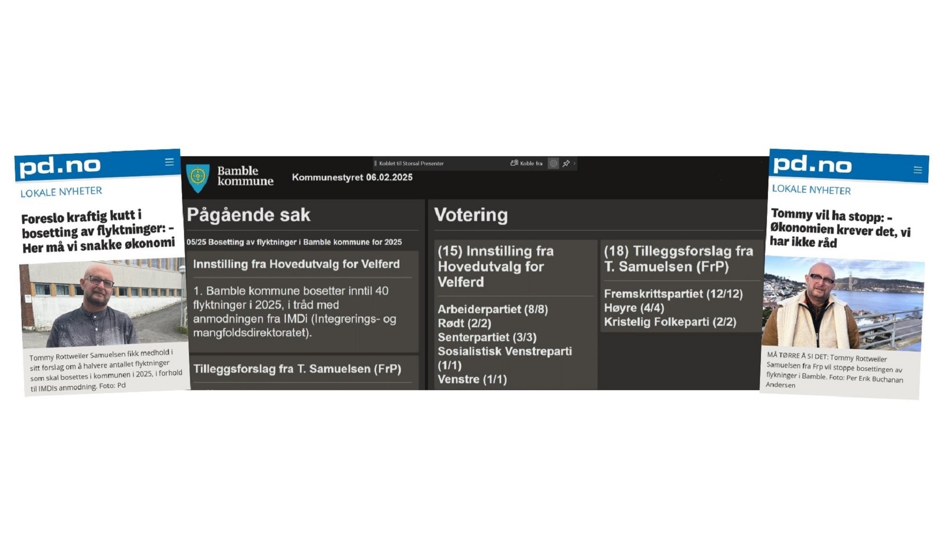 Flertall i Bamble for å redusere mottak av flyktninger ...